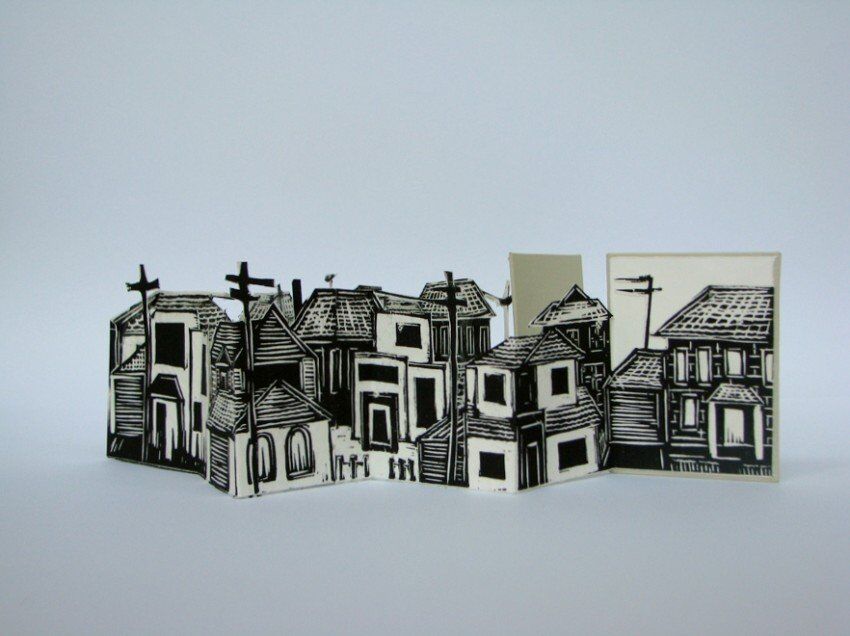 Streetscape is an artist book by Kathy Fahey depicting the urban ...