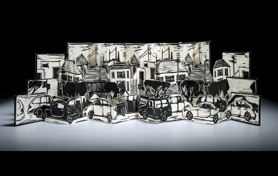 Modern World is an art installation by Artist Kathy Fahey using four ...